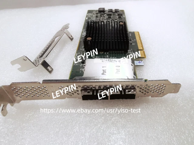 LSI SAS 9207-8E 8-P External Host Bus Adapter PCIe P20 IT Mode for ZFS ...