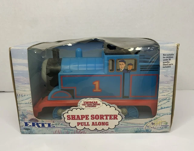 THOMAS THE TANK Engine Shape Sorter Pull Along Toy ERTL 1992 New ...