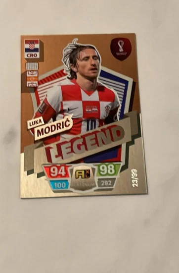 LUKA MODRIC PLATINUM Legend Card Adrenalyn XL Qatar World Cup 23/99 EUR ...