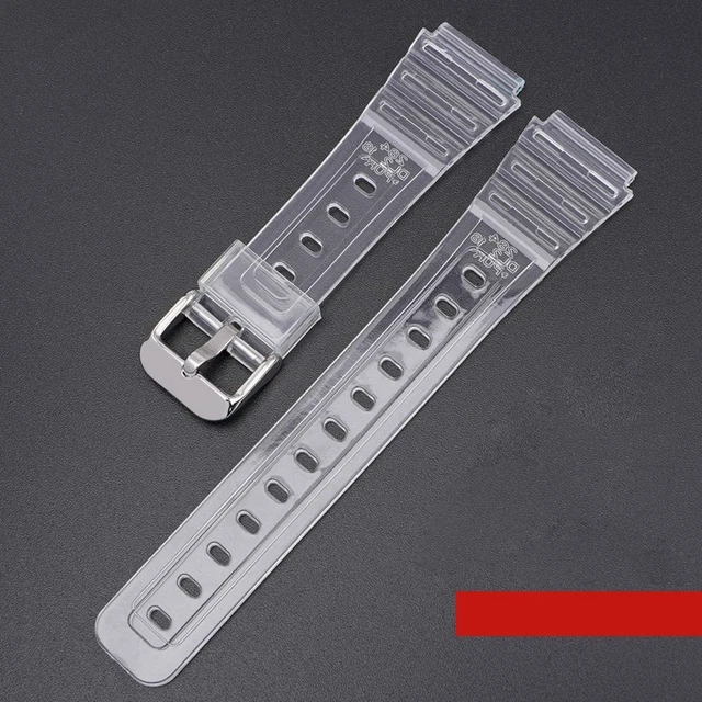 FOR CASIO F91W/F84/F105/108 Watch Bands With 18mm Convex Opening $14.39 ...