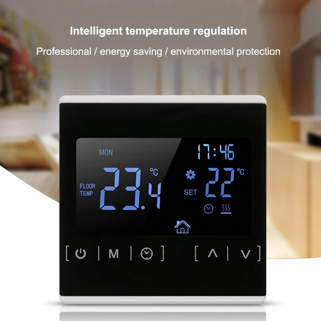 THERMOSTAT DE CHAUFFAGE électrique par le sol pratique efficace et réglable EUR 39,34 - PicClick FR