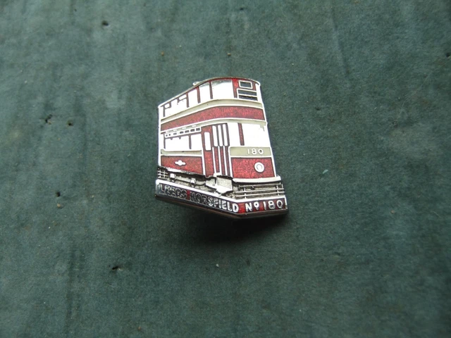 TRAM CAR BADGE Leeds Horsfield 180 Bus Coach Company Line Transport PSV ...