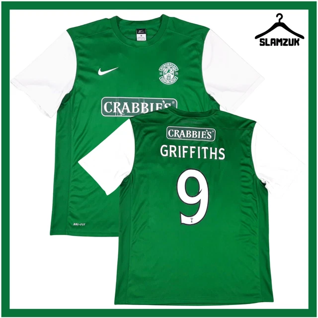 HIBERNIAN FOOTBALL SHIRT Nike XL Home Kit Hibs Jersey 2013 2014 448197 ...