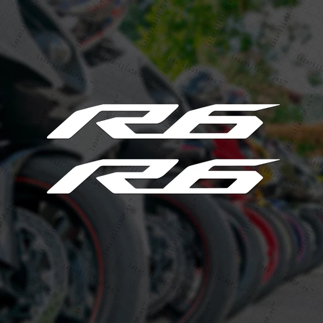 R6 PEGATINAS MOTO Yamaha Sticker Vinilo Moto Logo Kit Moto Sponsor ...