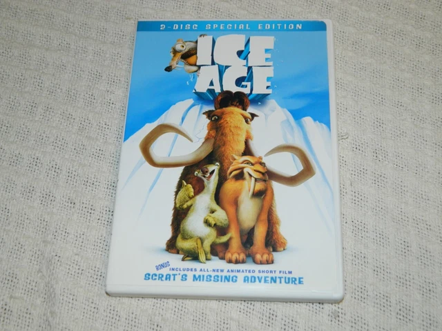 ICE AGE (DVD, 2002, 2-Disc Set, Includes Full Frame and Widescreen ...