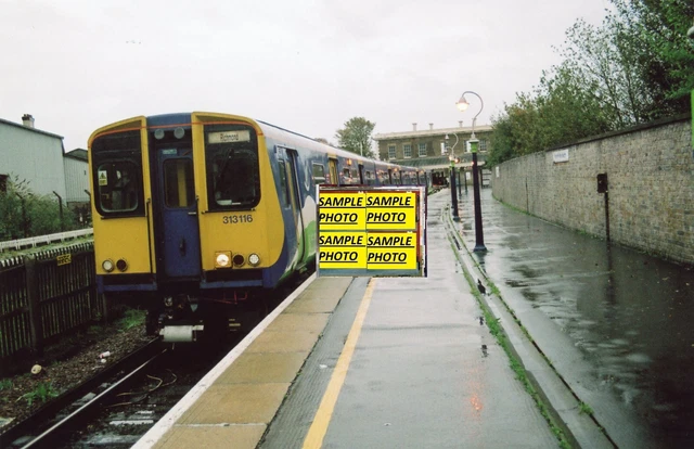 BRITISH RAILWAYS PHOTOGRAPH-SILVERLINK Metro 313 116 at North Woolwich ...