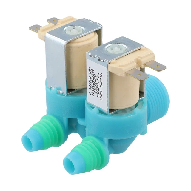 WATER INLET SOLENOID Valve for Samsung DC6200311C for Hot and Cold ...