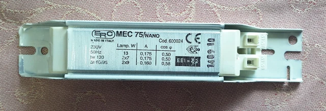 ERC MEC 75/NANO 75 Nano 600009 230V 5W 7W 9W 11W Reattore Ballast Neon ...