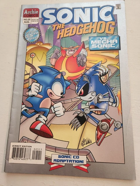 SONIC THE HEDGEHOG 25 First Metal Sonic Archie Comics 1995 EUR 73,52 ...