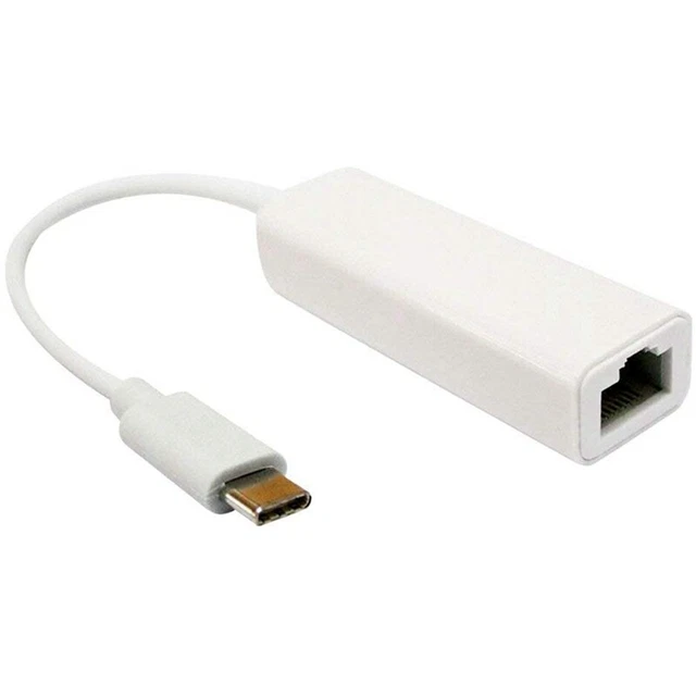CONNECTEUR DE DONGLE RéSeau USB-C Vers Ethernet NIC Type-C Vers RJ45 LAN, A5214 EUR 7,19 ...