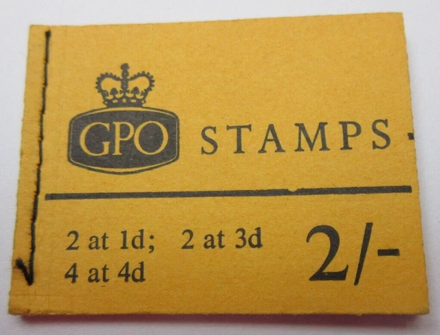 PRE DECIMAL STAMP BOOKLET STITCHED JULY 1968 INCL 1d 3d & 4d STAMPS MNH ...