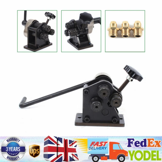 MANUAL RING ROLLER Bender Metal Sheet Roll Bending Rolling Machine Tool ...