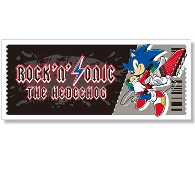 SEGA ROCK 'N' SONIC THE HEDGEHOG Face Towel W800 × H330mm 31 x 13in £42 ...