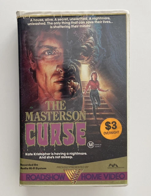 The Masterson Curse Scared Stiff [vhs] Roadshow Big Box Ex Rental