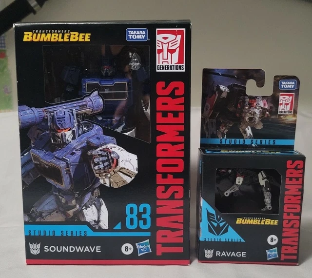 TRANSFORMERS STUDIO SERIES Soundwave 83 Ravage BumbleBee Movie Set EUR ...