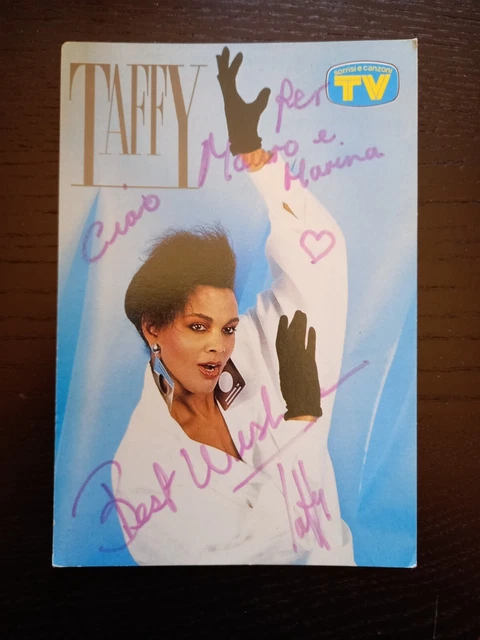 AUTOGRAFO DELLA CANTANTE Taffy su cartolina : Sorrisi e Canzoni TV. EUR ...