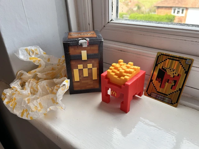 MINECRAFT MOVIE 2025 Mcdonald’s Happy Meal Toy Fry Helmet With Card And ...
