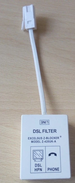 DSL FILTER Excelsus technologies Inc. Excelsus Z-Blocker model Z-420UK ...