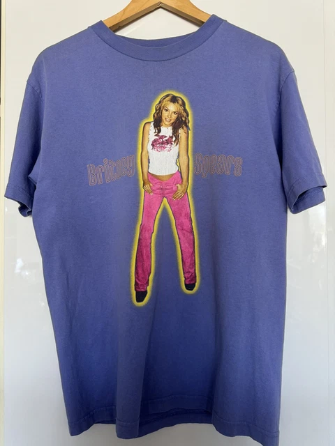VINTAGE BRITNEY SPEARS Oops I Did It Again Tour Medium Tshirt Purple Y2K 2000 🔥 $170.00 ...