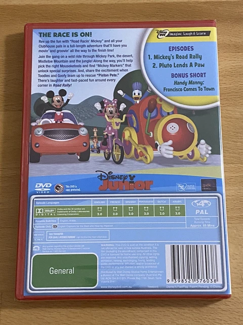 MICKEY MOUSE CLUBHOUSE Road Rally DVD Disney Junior Region 4 New ...
