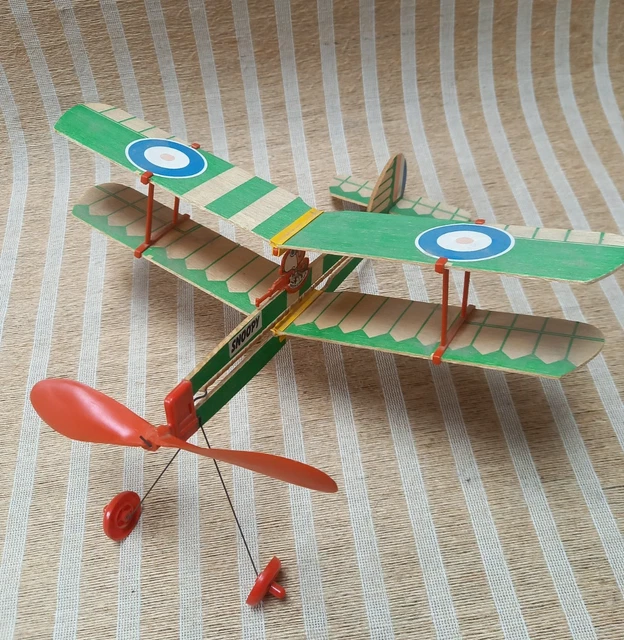 VERY RARE SNOOPY 1965 Model Biplane - Flying Model - Rare Survivor ...