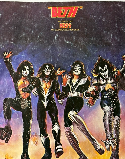 KISS: BETH - Rock Steady VTG Sheet Music 1977 £18.04 - PicClick UK