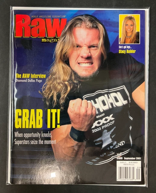 SEPTEMBER 2001 WWE/WWF Raw Wrestling Magazing VTG Chris Jericho "Grab ...