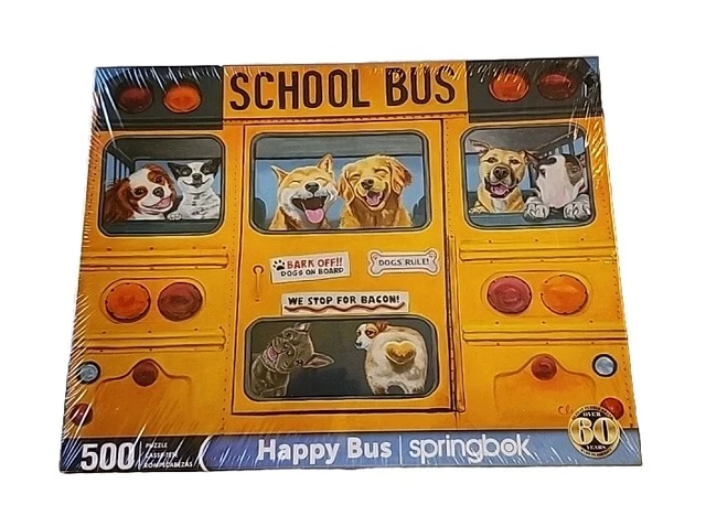 SPRINGBOK JIGSAW PUZZLE 500 Pieces Happy Bus 2024 Sealed $12.99 - PicClick