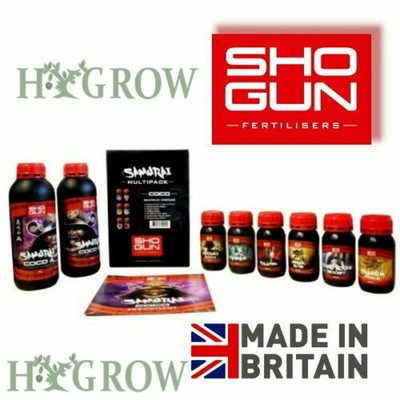 SHOGUN SAMURAI COCO Multipack Starter Pack Hydroponic Nutrient Feed & Boosters £0.99 - PicClick UK