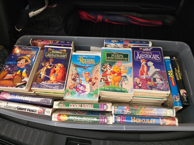 HUGE DISNEY & Family VHS Lot, 35 VHS Collection Walt Disney Movies $483 ...