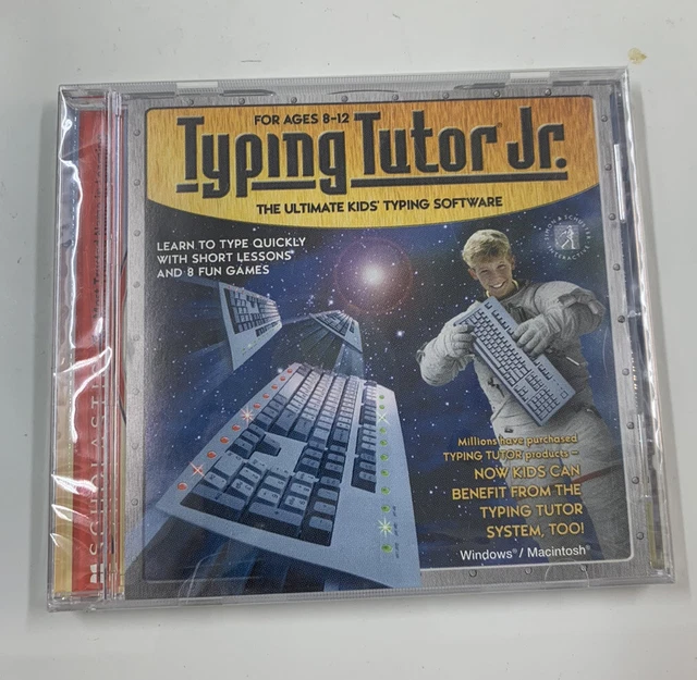 TYPING TUTOR JR VTG Windows/PC/Mac Computer Software CD Simon/Schuster ...