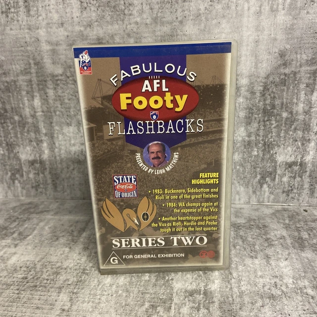 FOOTY FLASHBACKS SERIES Two State Of Origin WA VHS Movie Video Cassette ...