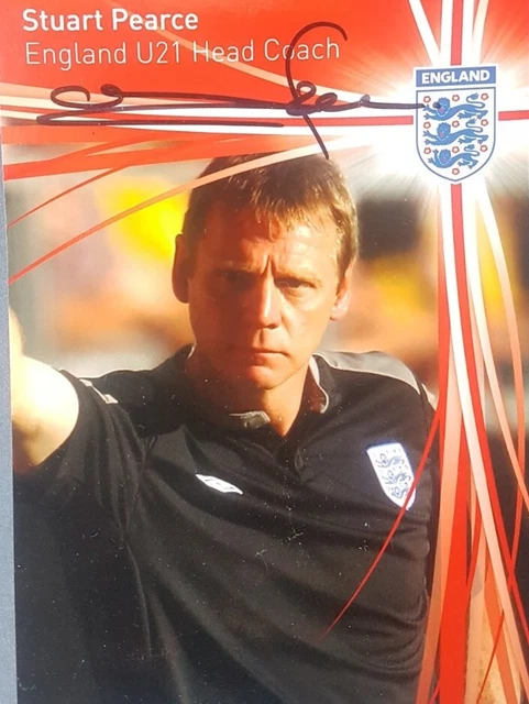 STUART PEARCE - Former England Footballer Man City Hand Signed 6x4 ...