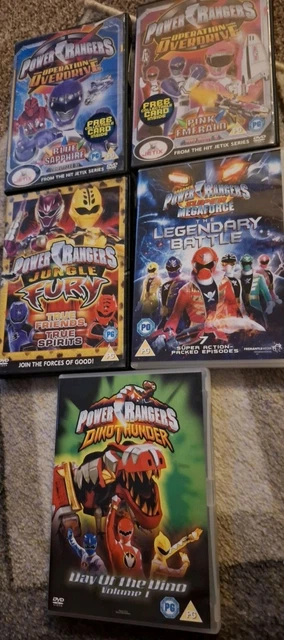 POWER RANGERS DVD bundle Including jungle fury, operation overdrive ...