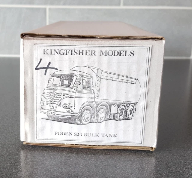 KINGFISHER MODELS FODEN S24 8x4 Bulk Tanker White Metal KIT £42.32 - PicClick UK