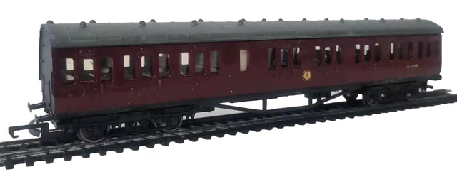 CODE 3 KIT Built Oo Gauge Lms Suburban 2Nd Class Carriage Coach Maroon ...