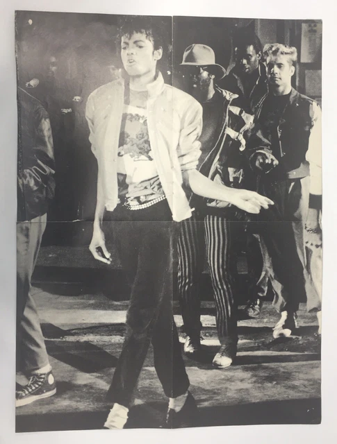 VINTAGE MICHAEL JACKSON & ROB LOWE 80s Teen Magazine Centerfold Poster ...