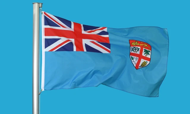 GIANT 5FT X 3FT Fiji Fijian Rugby Flag Banner £4.95 - PicClick UK