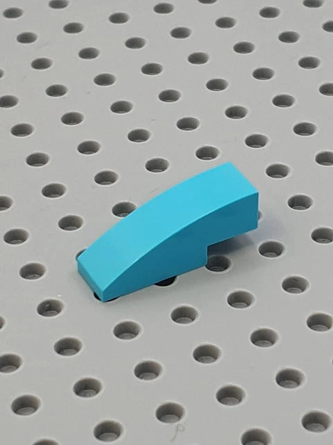 LEGO® 10X DACHSTEIN Brick Slope Curved 1x3 - 50950 - Medium Azure Blau ...
