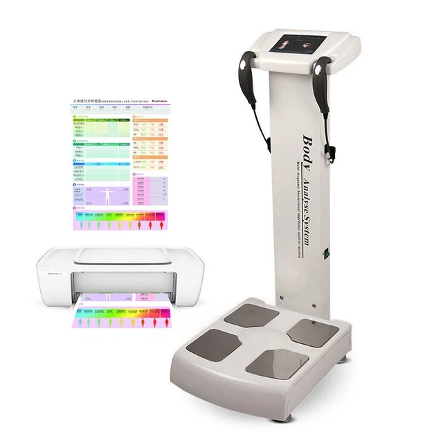 HUMAN-BODY COMPOSITION ANALYZER BMI Body Fat Meter Body Element ...