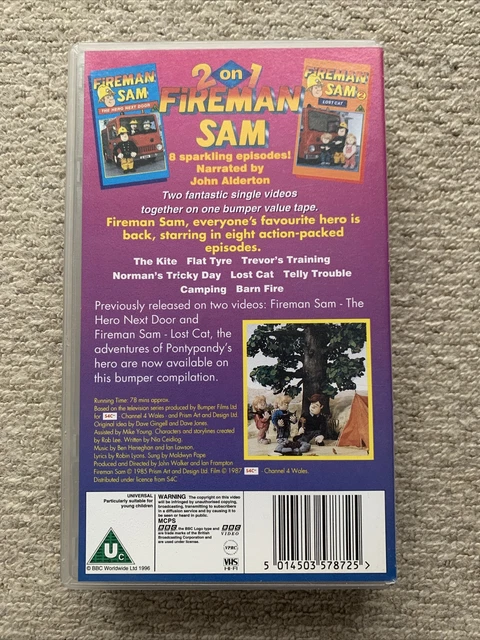 FIREMAN SAM 2 On 1 VHS Video - Excellent Condition £9.99 - PicClick UK