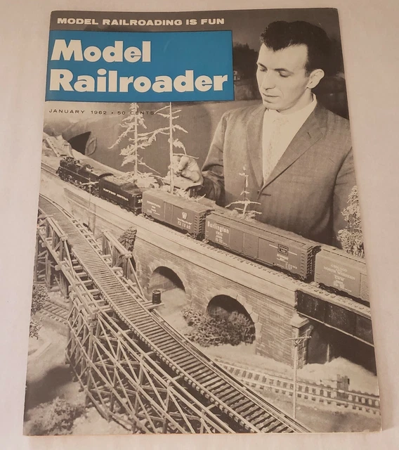 VINTAGE MODEL RAILROADER Magazine January 1962 "Model Railroading is ...