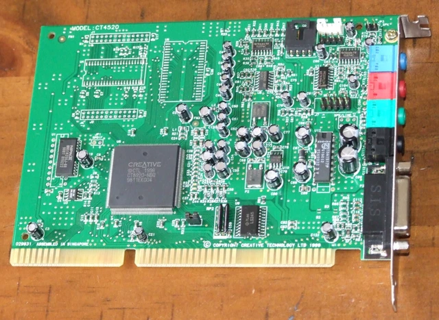 CREATIVE LABS SOUND Blaster AWE64 CT4520 vintage PC 16-bit ISA card ...