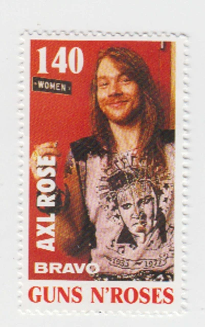 BRAVO BRIEFMARKE GUNS N`Roses 140 Axl Rose EUR 2,00 - PicClick DE