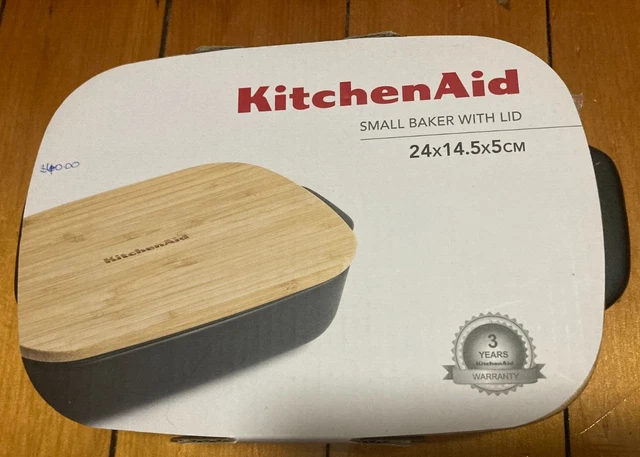 KITCHEN AID SMALL Baker with Bamboo Lid 24x14.5x5cm, new $25.00 ...
