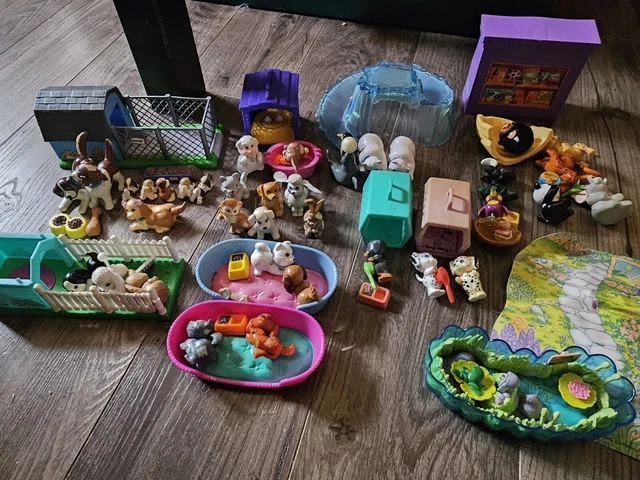 VINTAGE LITTLEST PET shop kenner lot Puppy Beethoven Frog Zoo LPS 1990 ...
