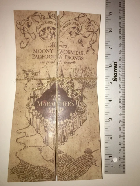 MARAUDERS MAP PAPER Craft For Harry Potter Fans Cosplay Or Party Prop £ ...