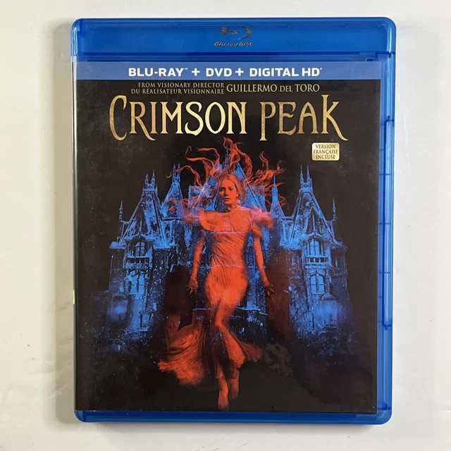CRIMSON PEAK (BLU-RAY, 2015) Mia Wasikowska, Jessica Chastain, Tested ...