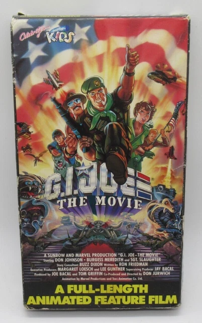 G.I. JOE THE Movie Animated Vhs Video Movie, Don Johnson, Burgess ...