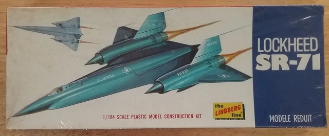 LINDBERG LOCKHEED SR-71 Airplane Model Kit 1/184 scale # 594 SEALED EUR ...